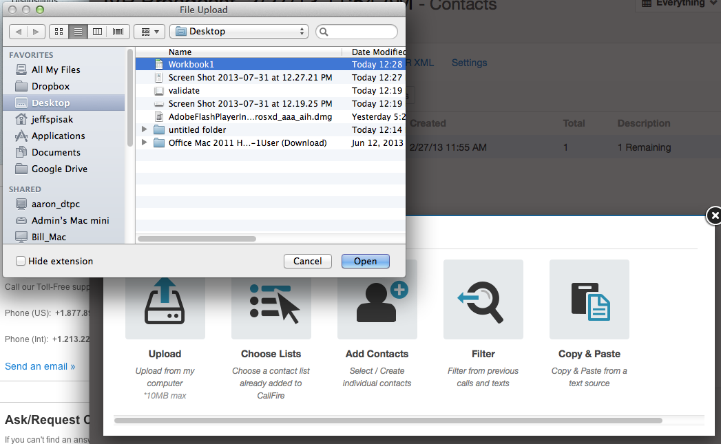 Upload Contacts | CallFire